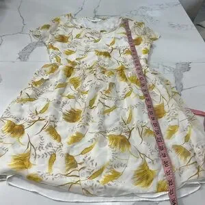 A Loves A | Dresses | A Loves A Wheat Print Silk Dress Size S | Poshmark
